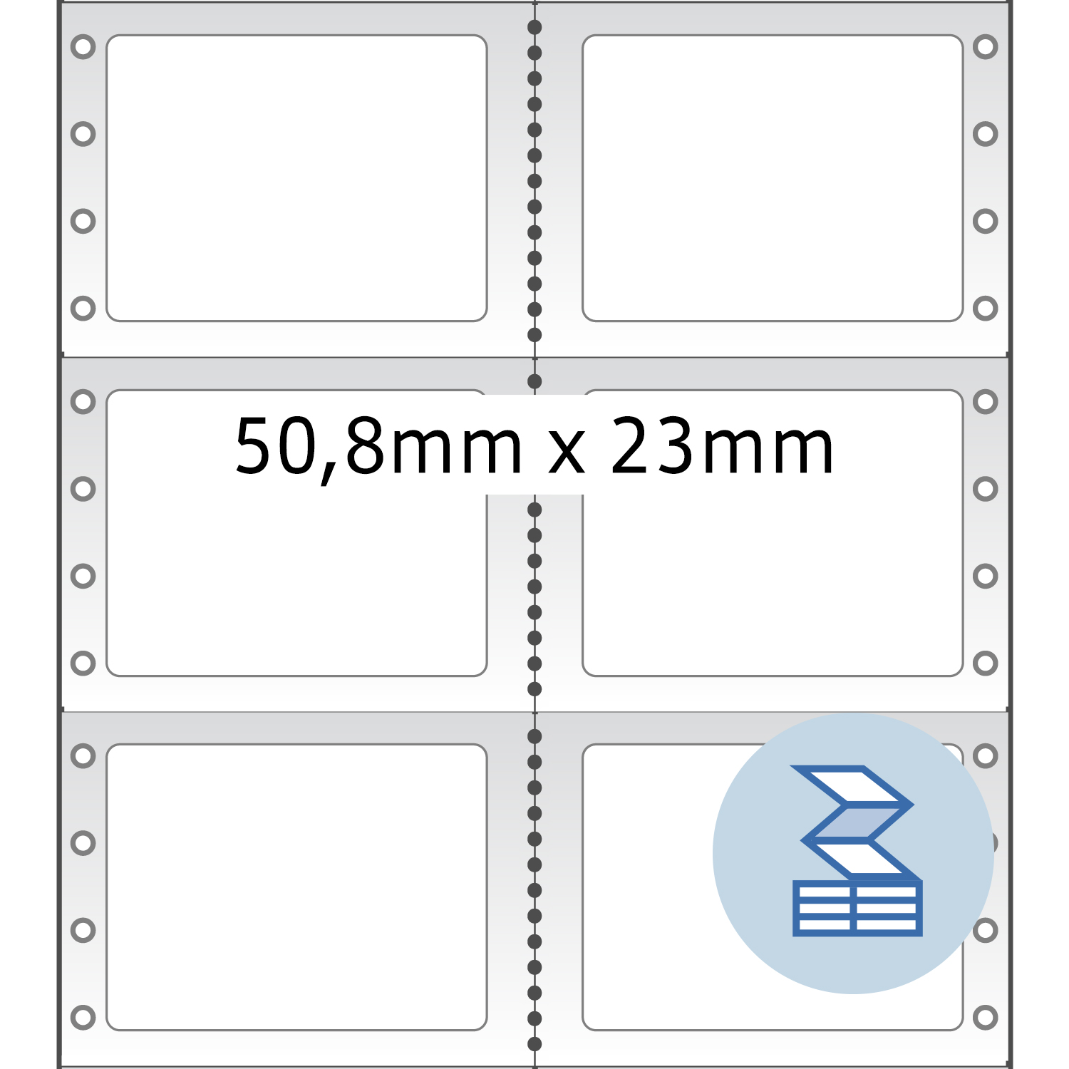 HERMA Computer labels endless, 8229, paper white, 50,80x23,00mm, 12.000 ...
